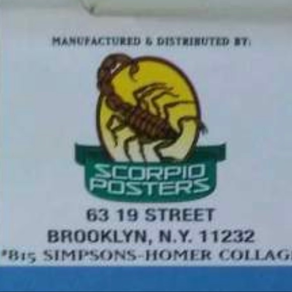 Simpsons | Art | Vintage 202 The Simpsons Homer Simpson Collage Scorpio ...